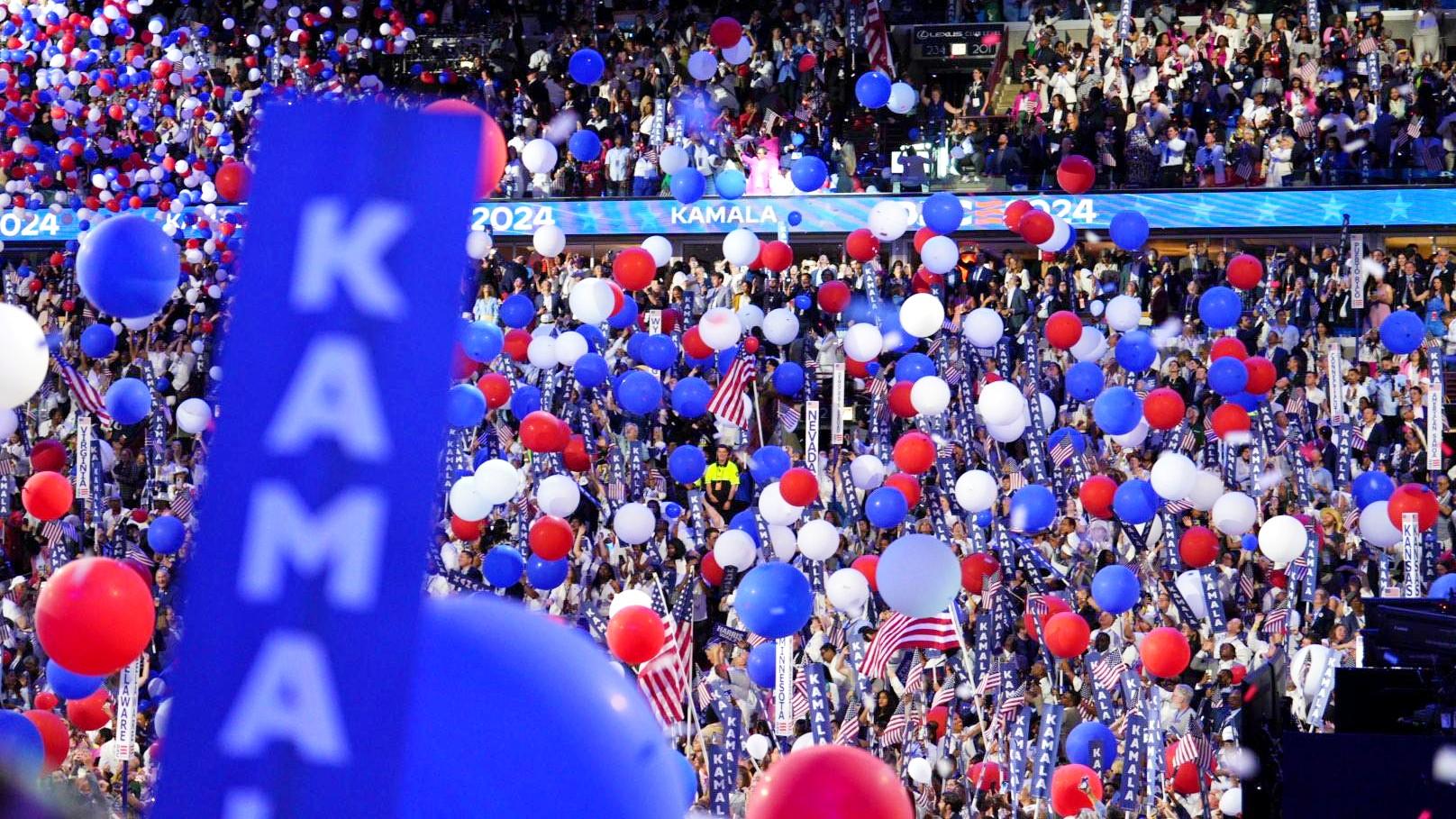 That DNC Balloon Drop Wasn’t Just for Kamala Harris. Balloon Artists ...