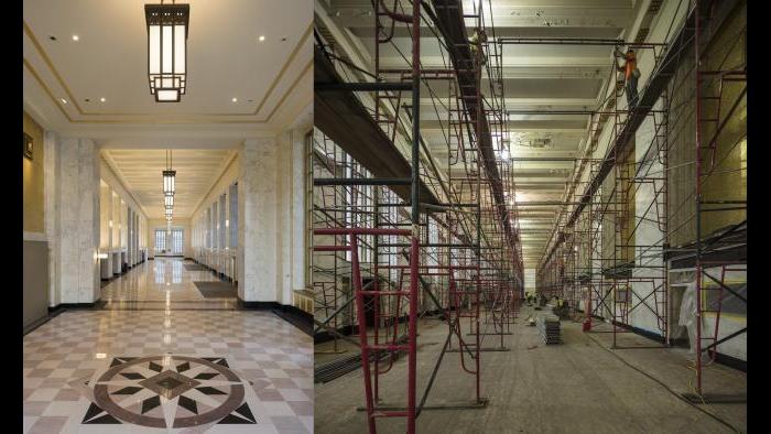 inside post office tower